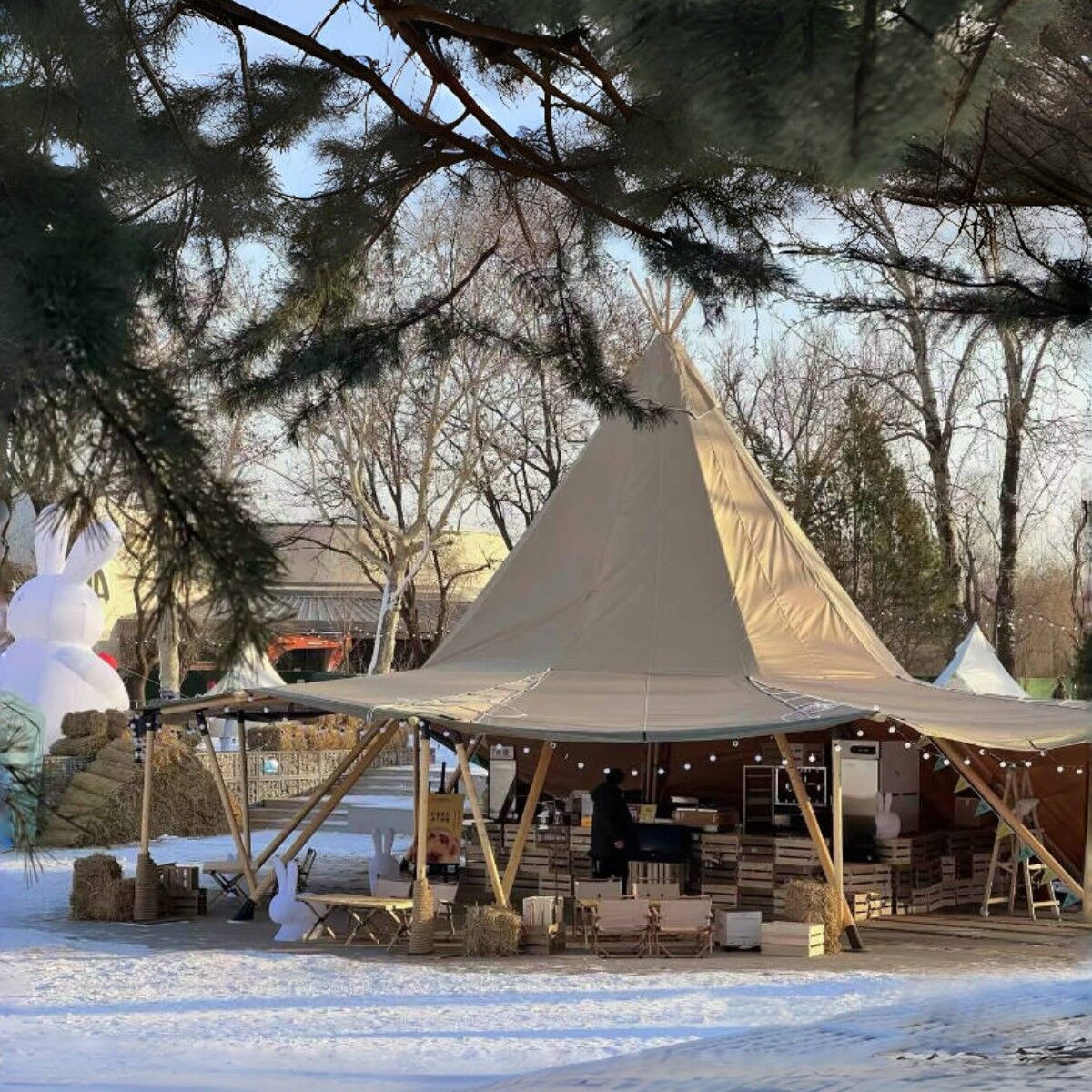 Teepee 10,5x10,5m PVC - Zederkof